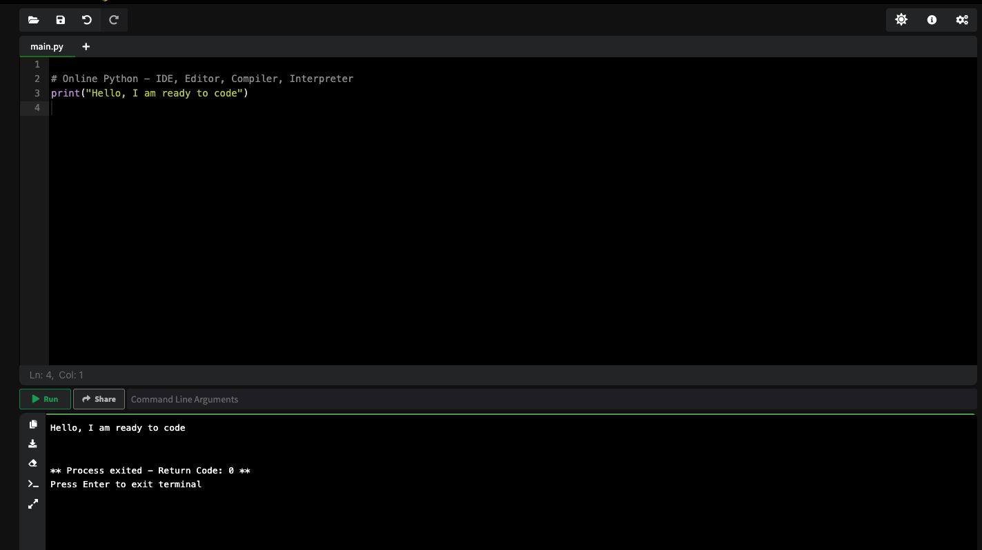 Writing Your First Program Growwise